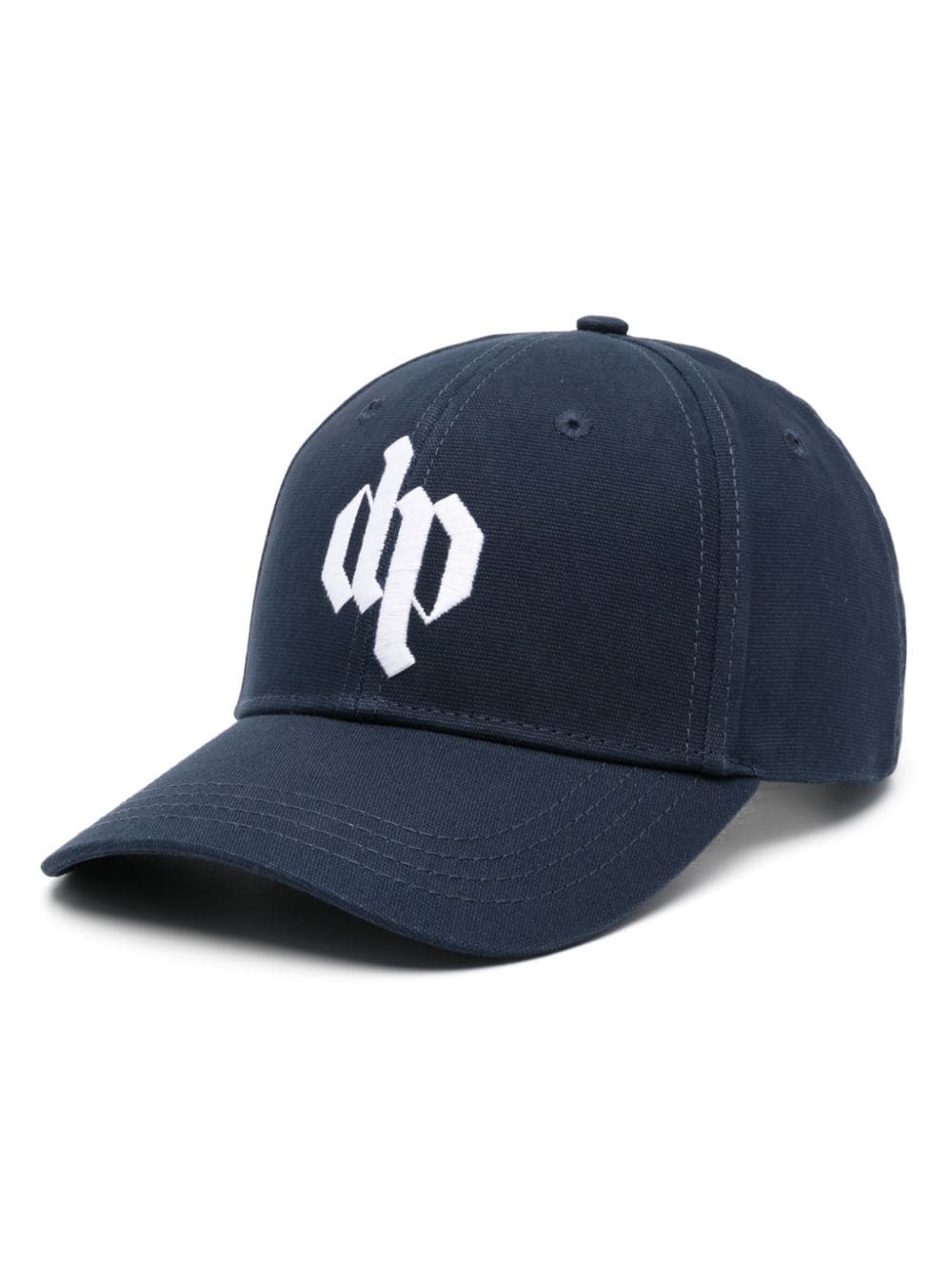 【DARKPARK】EMBROIDERED WOOL BASEBALL CAP Darkpark Logo-Embroidered Cap - Blue | Editorialist