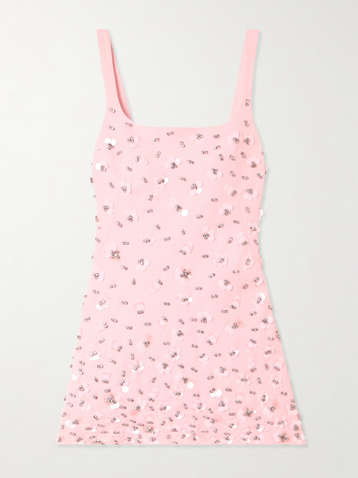 simkhai ziva crystal embellished crepe mini dress SIMKHAI Ziva Embellished Mini Dress