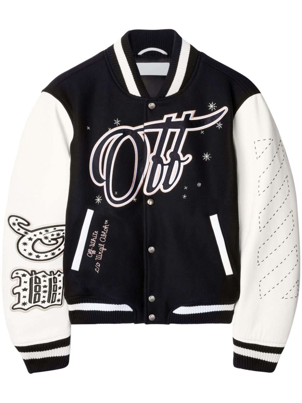 OFF-WHITE Off-White Wo Bling Stars Varsity Jacket