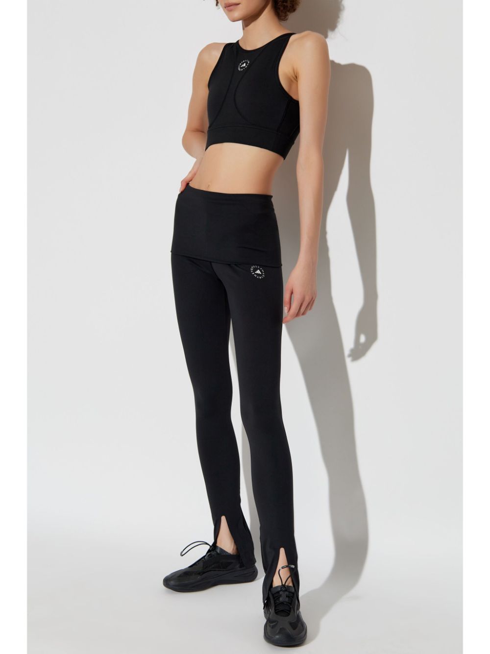 ADIDAS BY STELLA MCCARTNEY logo-print high-waisted leggings