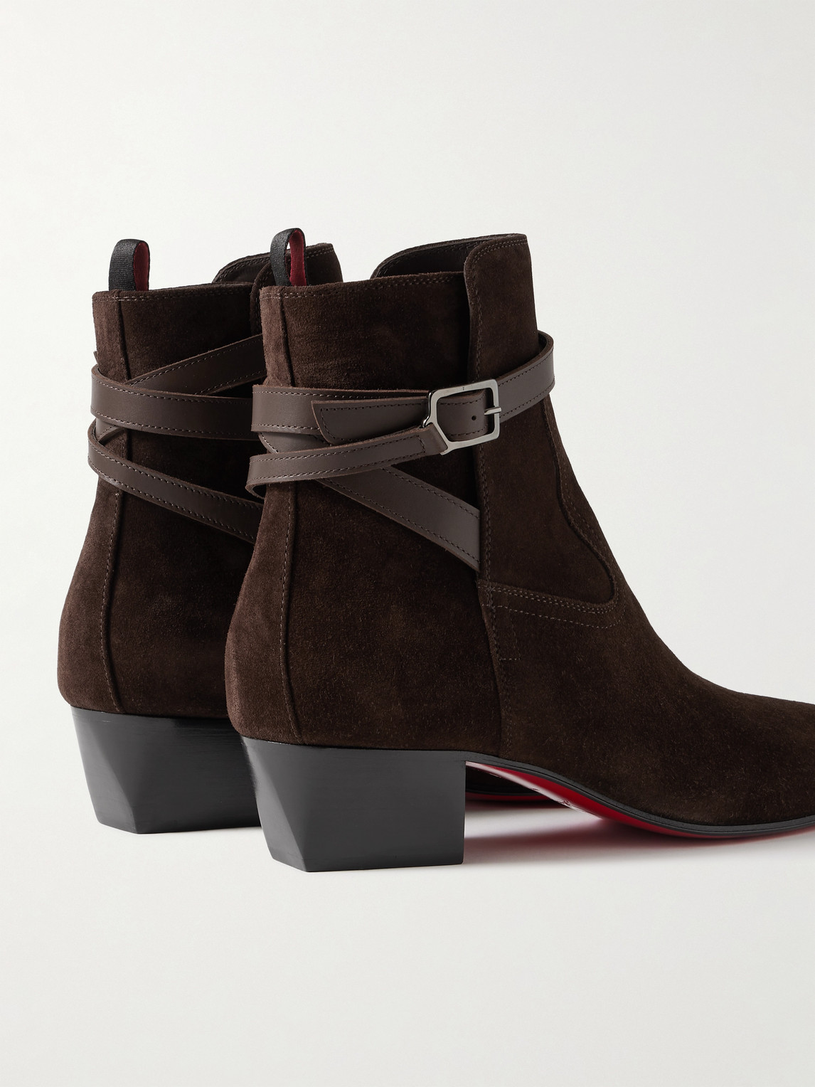 Christian Louboutin Rosalio Jodhpur Buckled Chelsea Boots  display picture 1