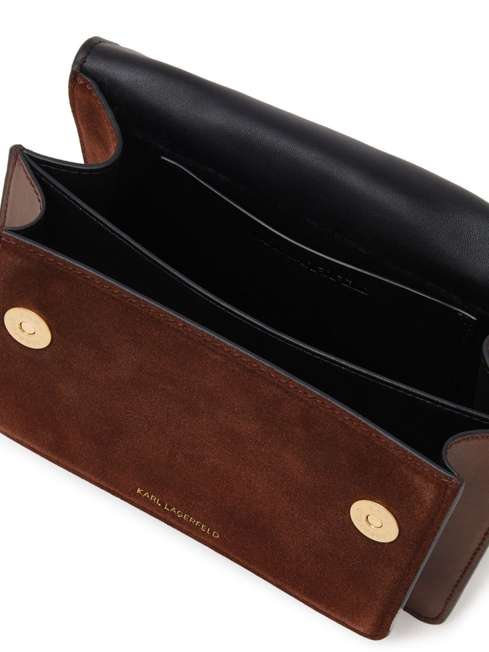 Karl Lagerfeld K/Seven Grainy Suede Cross Body Bag - Brown