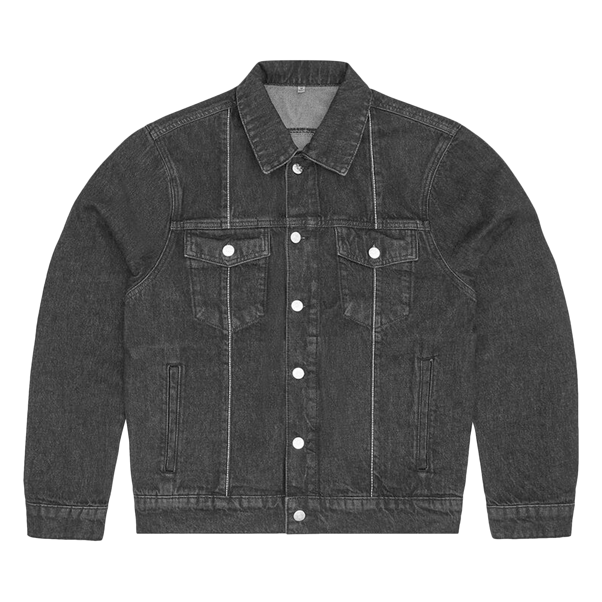 Corteiz C-Star Stitch-Down Denim Jacket - Black | Editorialist