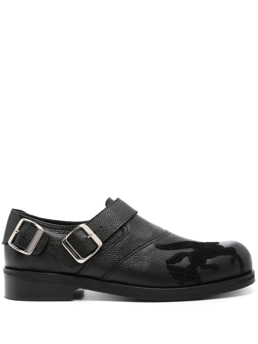 Stefan Cooke Pegasus Biker Monk Shoes - Black | Editorialist