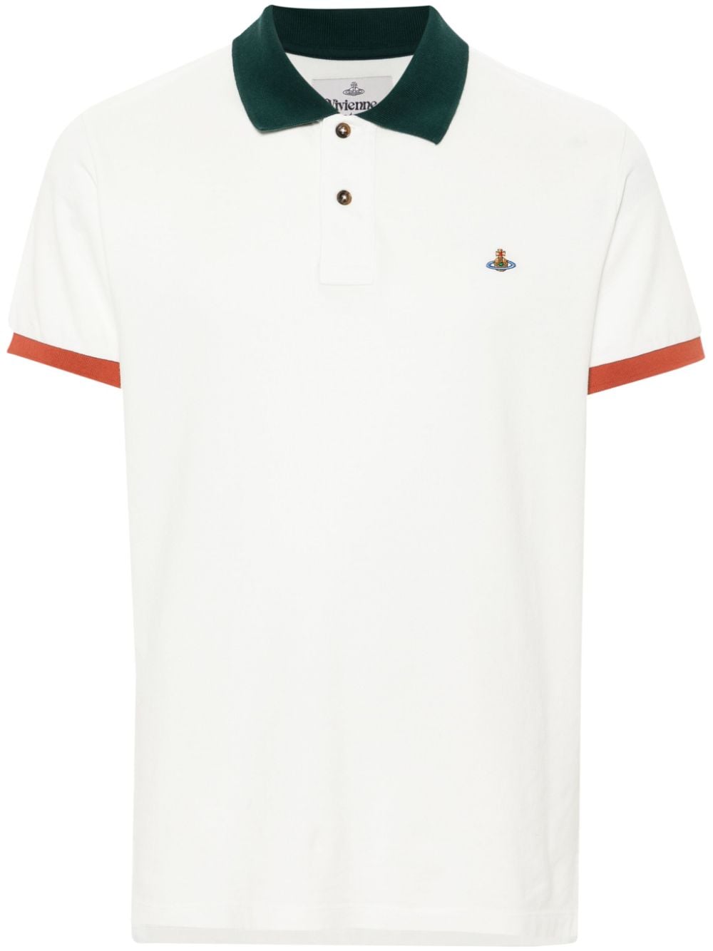 Vivienne Westwood Classic Polo Shirt In White - 35% Off | Editorialist