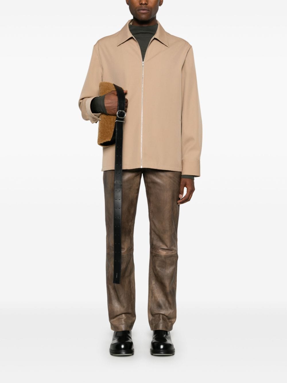 JIL SANDER Jil Sander Wool Gabardine Overshirt