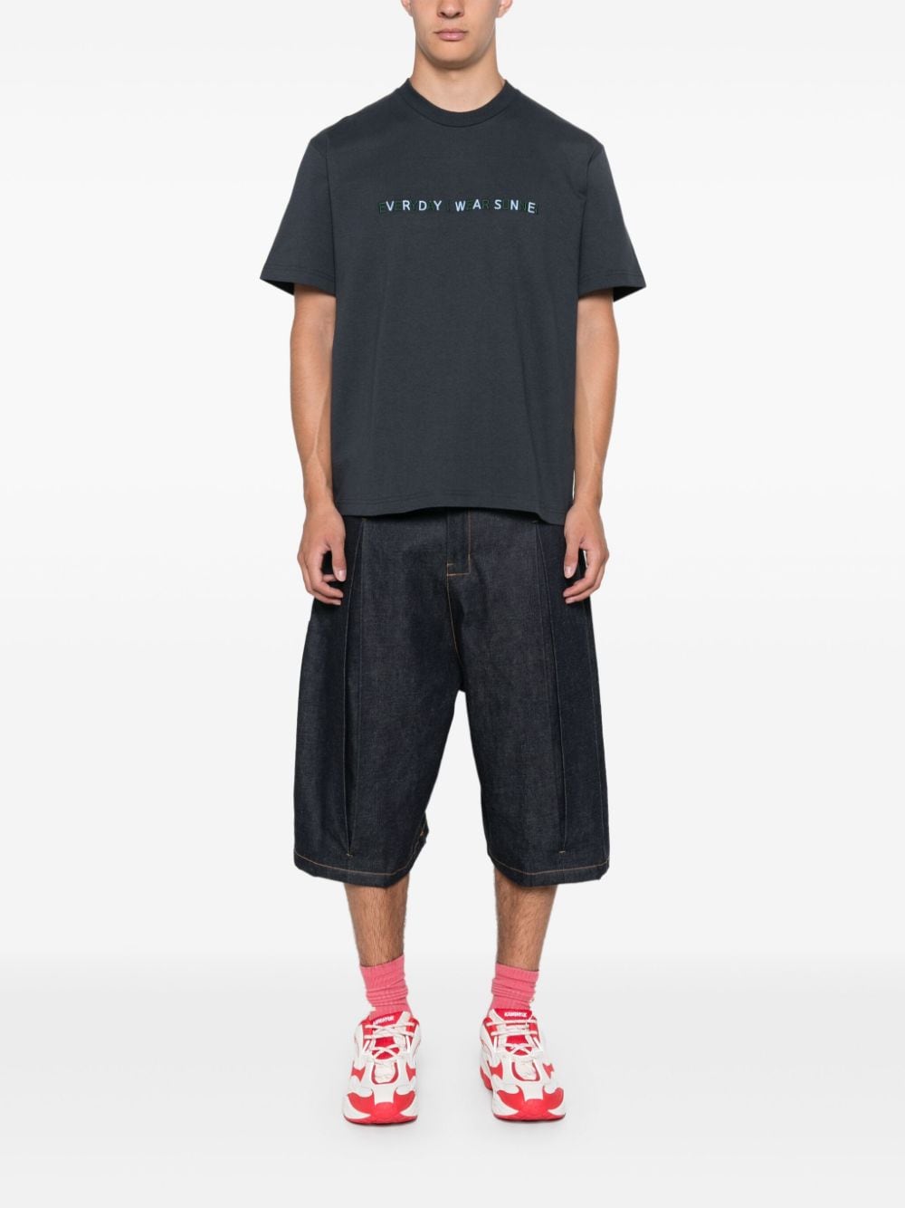 SUNNEI logo-embroidered t-shirt