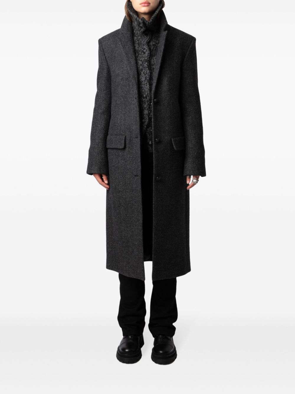ZADIG&VOLTAIRE Zadig&Voltaire Wool-Blend Single-Breasted Coat