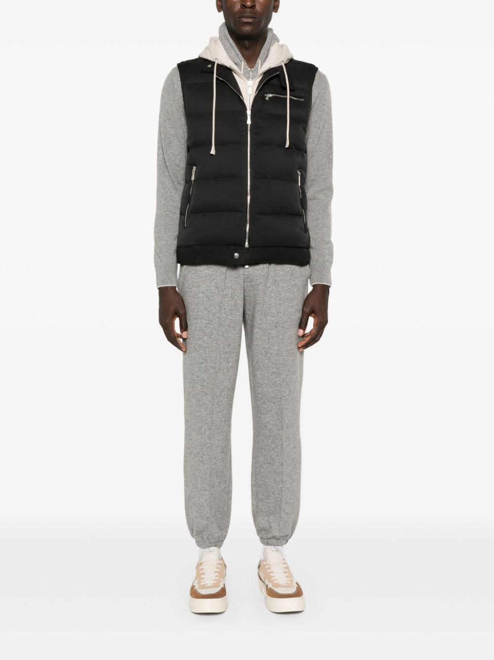 ELEVENTY Eleventy Bi-Material Gilet
