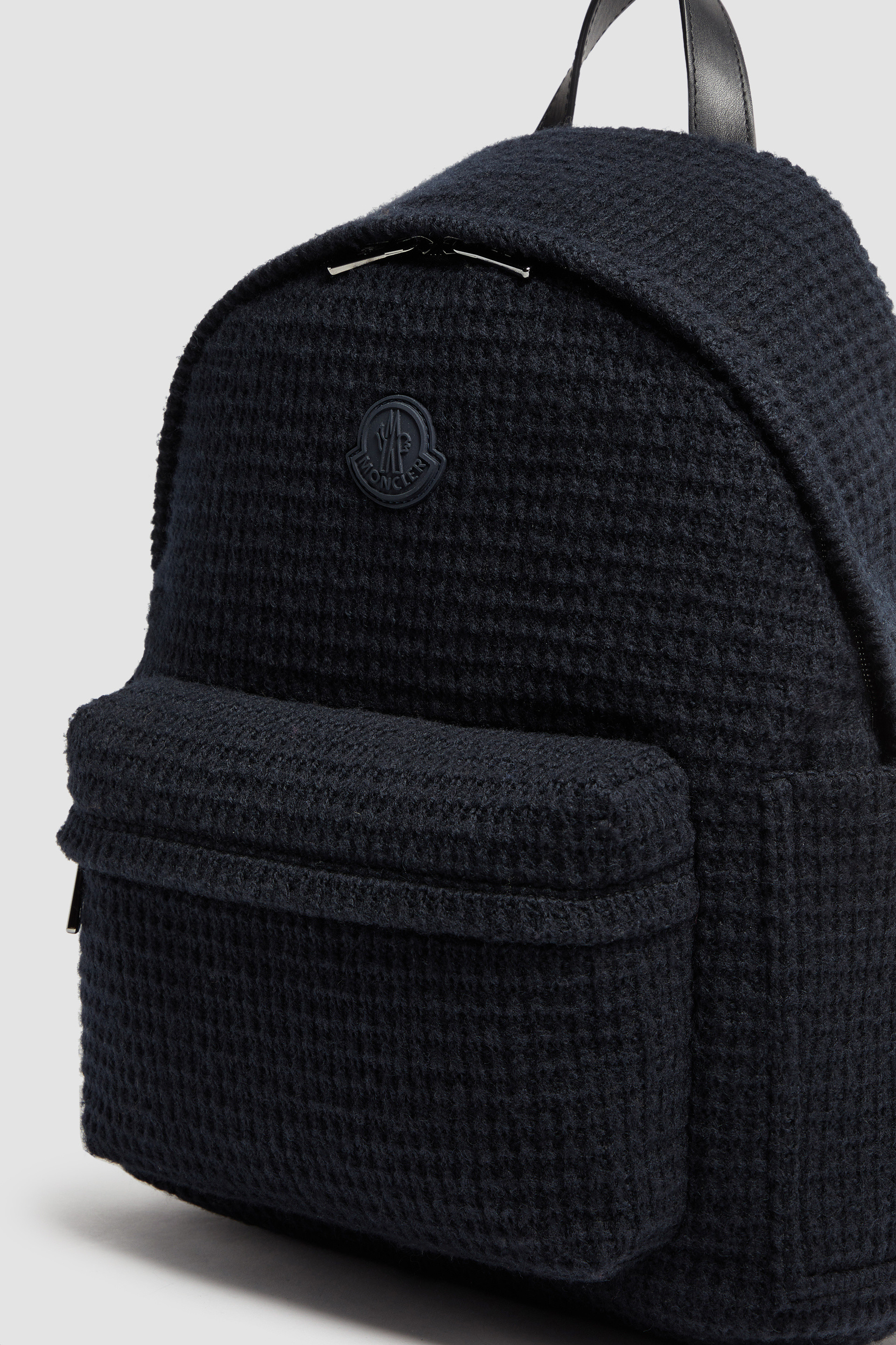Moncler Pierrick Wool Backpack - Blue | Editorialist display picture 2
