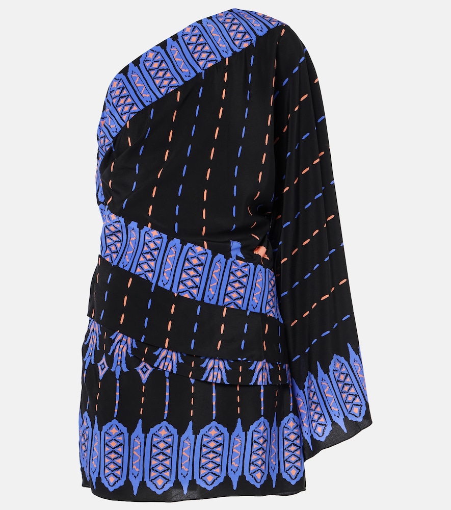 JOHANNA ORTIZ Johanna Ortiz Printed One-Shoulder Mini Dress