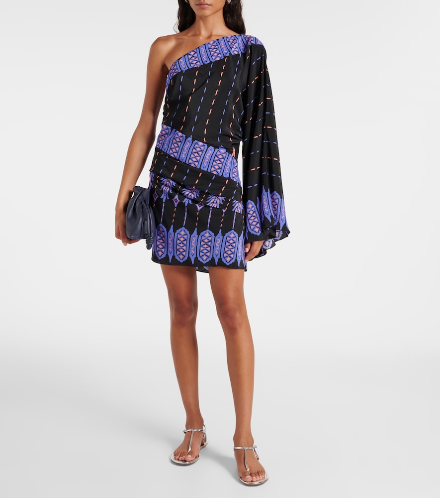 JOHANNA ORTIZ Johanna Ortiz Printed One-Shoulder Mini Dress