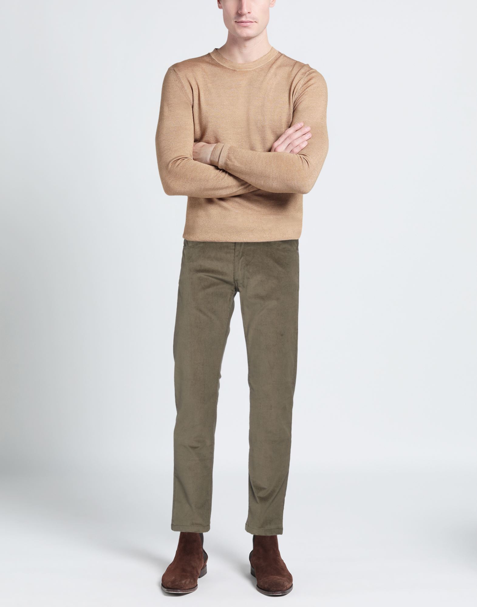 LIU JO Cotton Blend Tapered Corduroy Pants