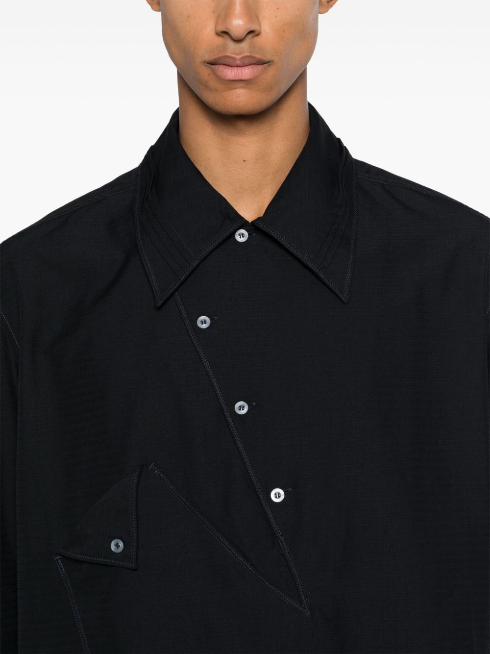 Kiko Kostadinov Jarocka Shirt In Black - 70% Off | Editorialist