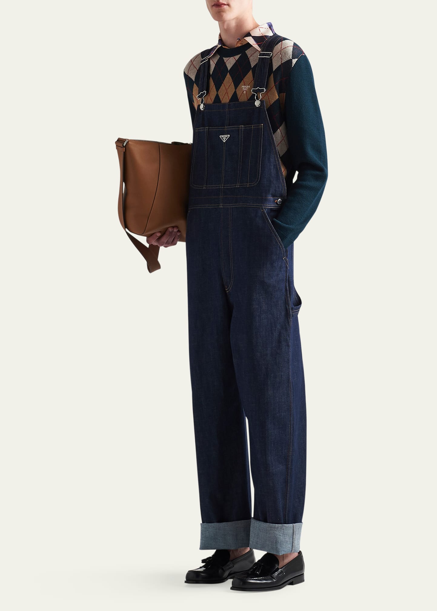 Prada Denim Overalls - Bleu | Editorialist