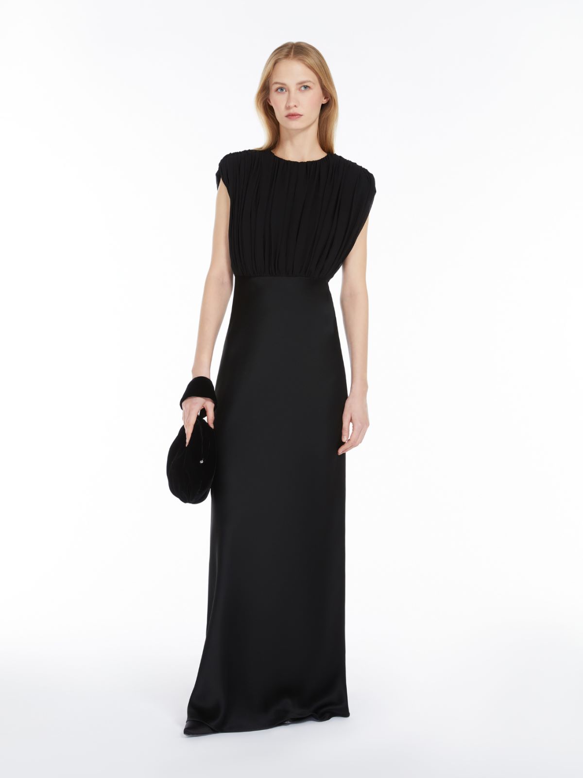 sachin and babi light blue dress Roxelana Plus Size Evening Gown in Black main image 1