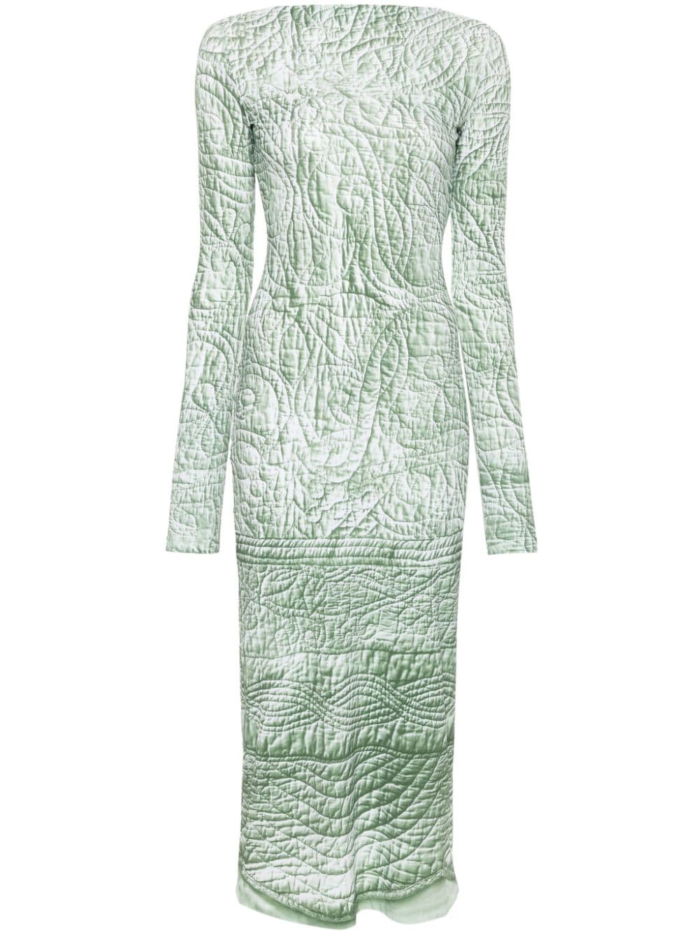 Maison Margiela Iguana Midi Dress In Green - 50% Off | Editorialist