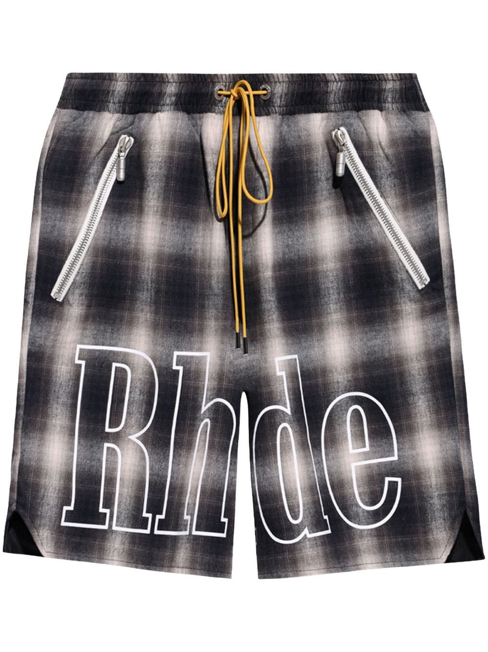 RHUDE RHUDE Check-Print Track Shorts