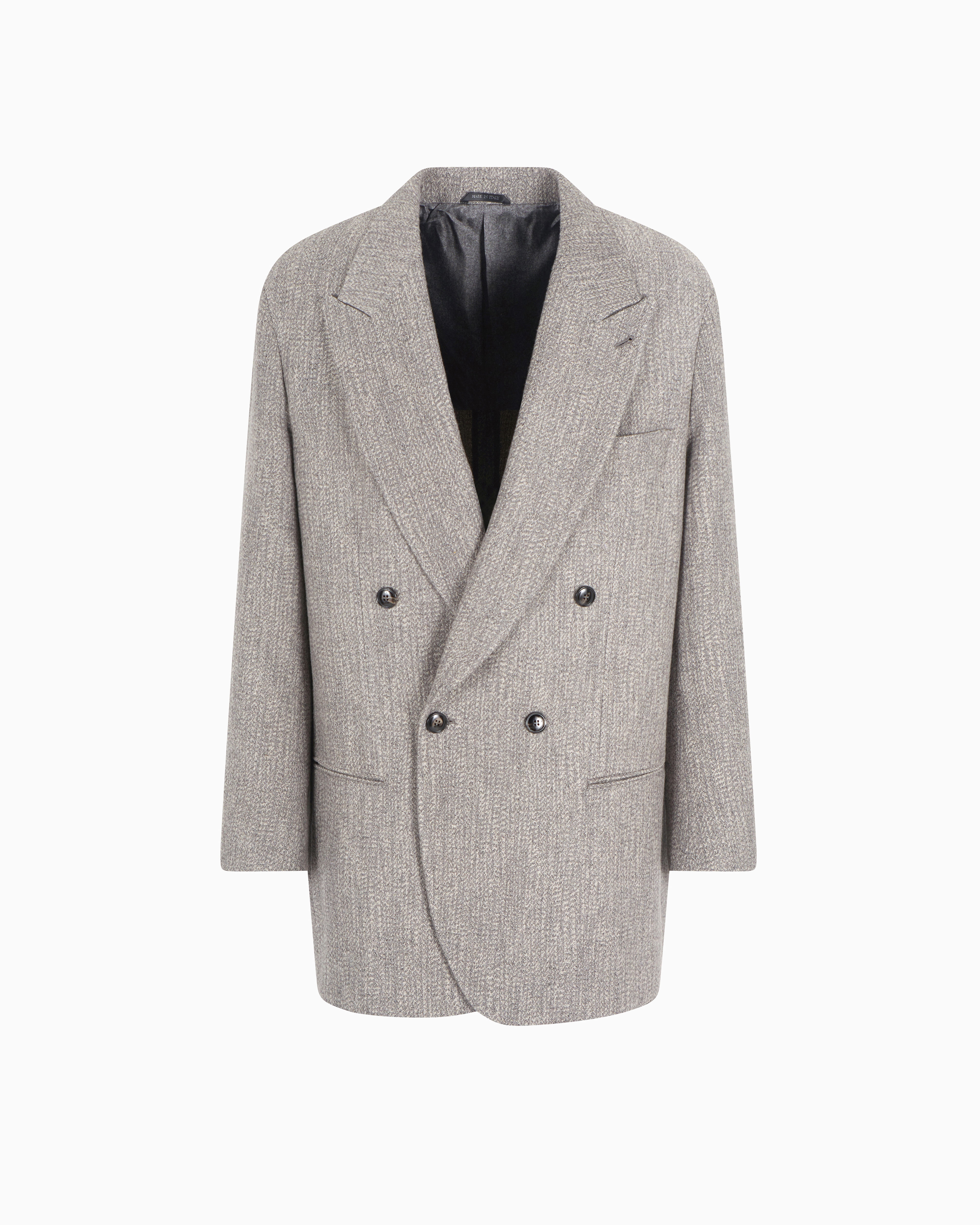 Giorgio Armani Heritage Double-Breasted Jacket - Grey | Editorialist