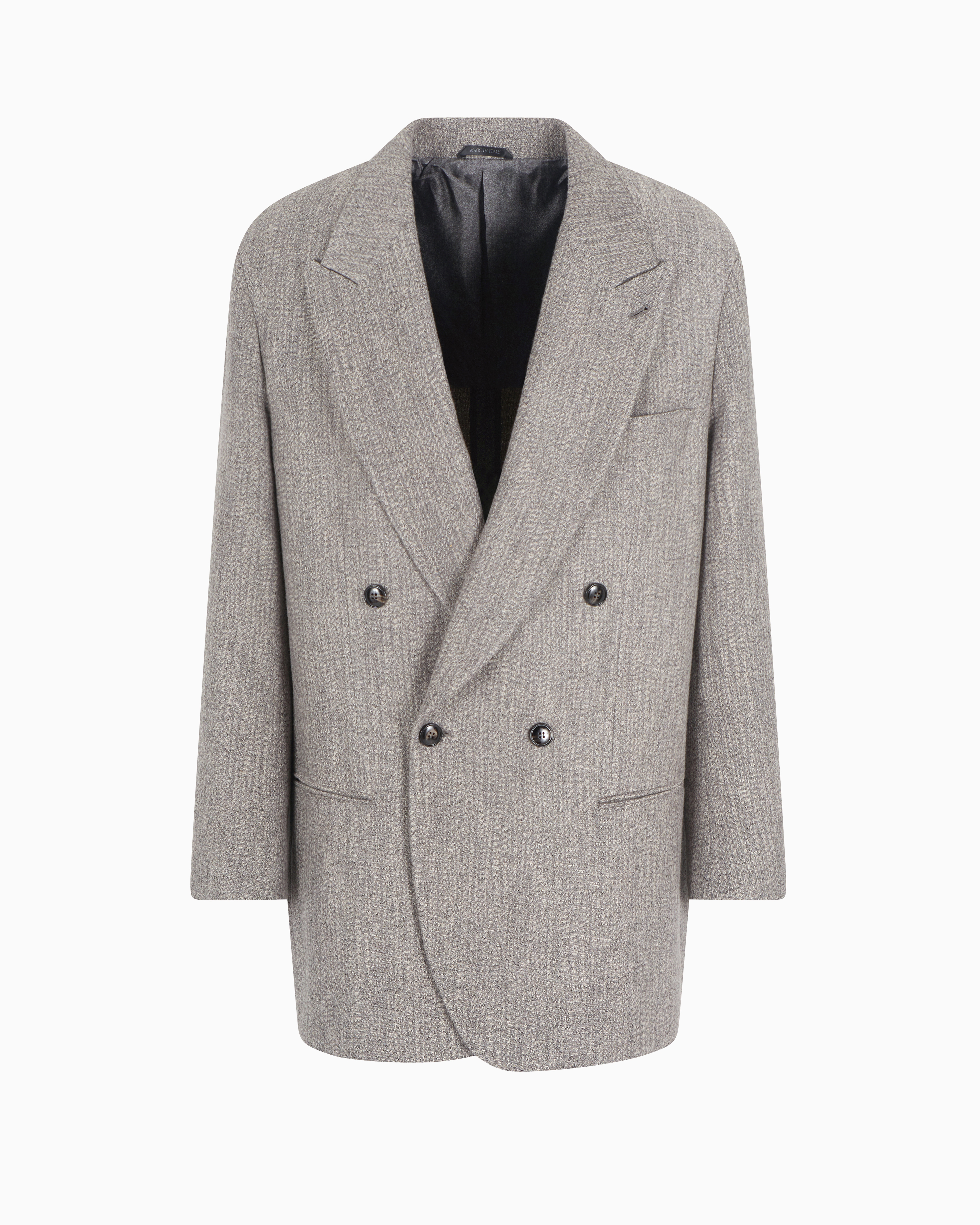 Giorgio Armani Heritage Double-Breasted Jacket - Grey | Editorialist