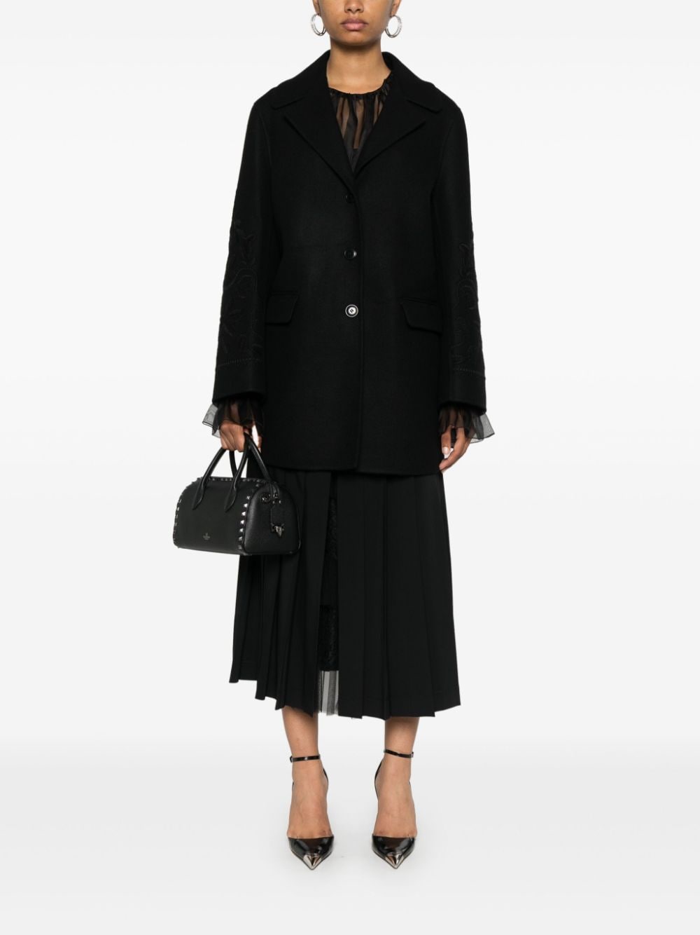 ERMANNO SCERVINO Ermanno Scervino Floral Embroidery Coat