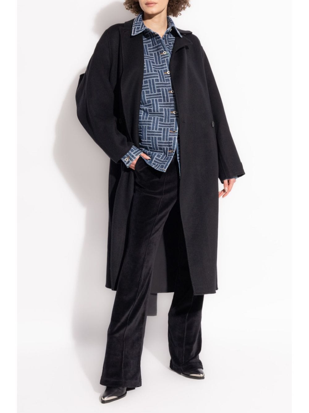 KENZO Kenzo Weave Loose Japanese Denim Shirt