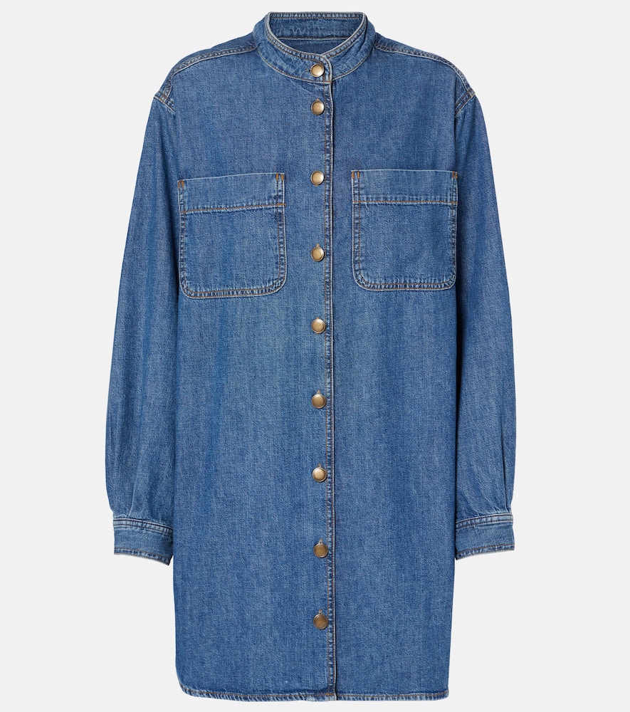monki denim shirt dress Monki Denim Tunic Mini Dress (MNK1281218) - Short Dresses
