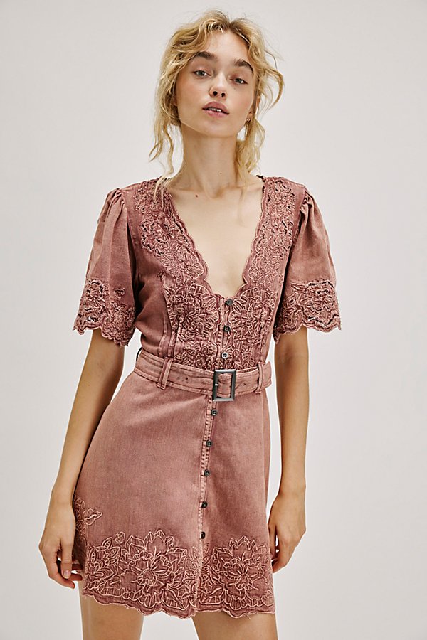 landon mini dress white petite Landon Mini Dress | Pink Floral | Womens