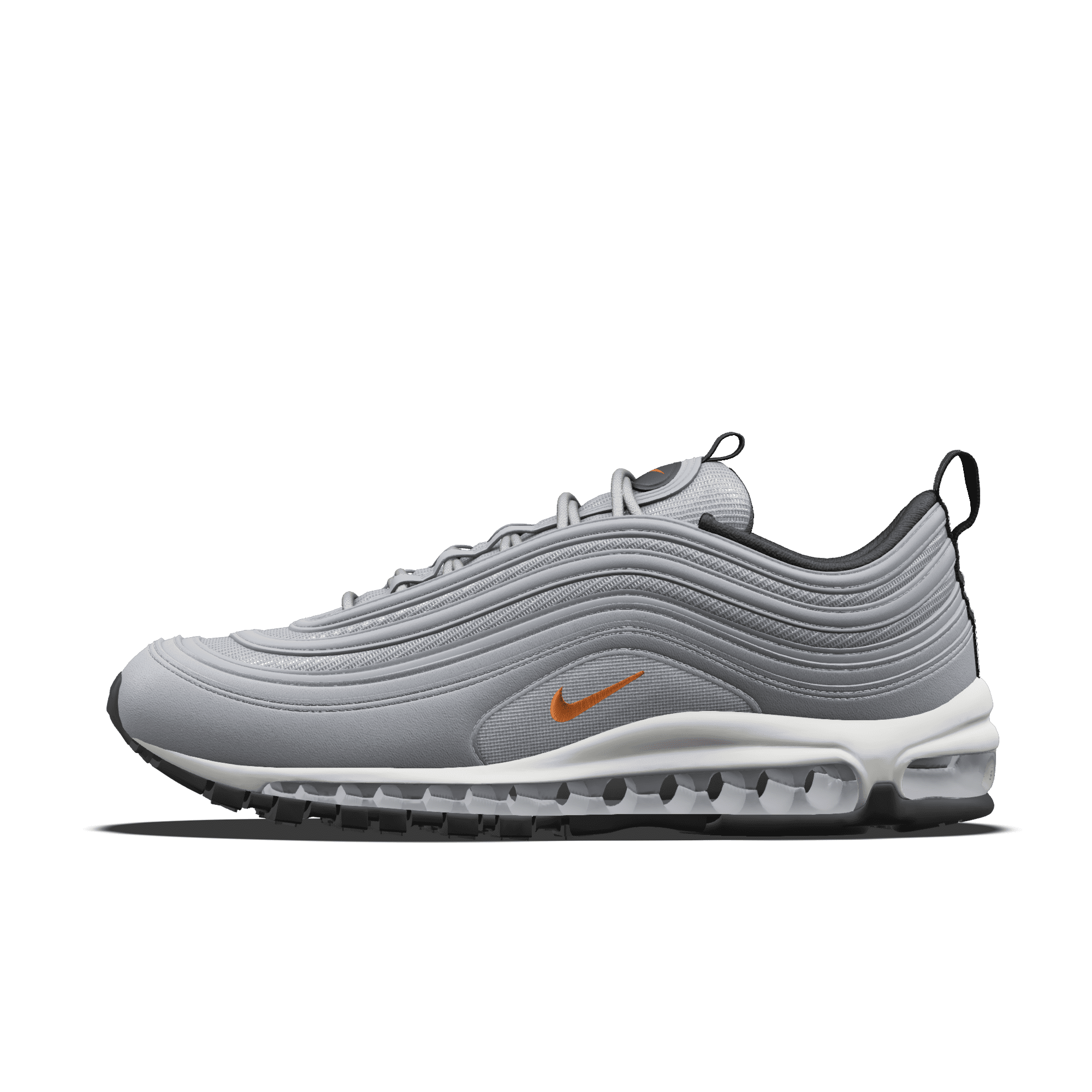 nike air max 97 white orange tick