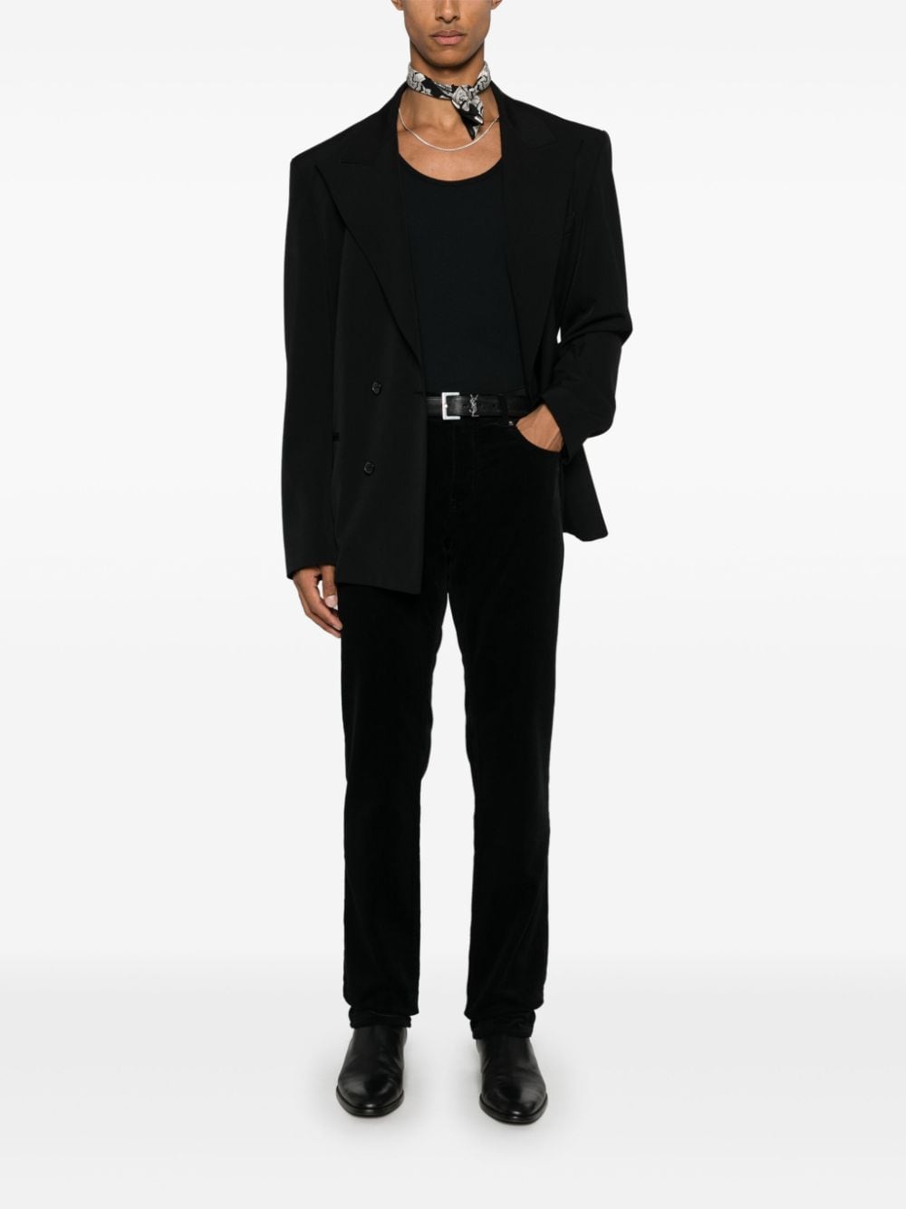 BALMAIN Covered cotton satin shirt