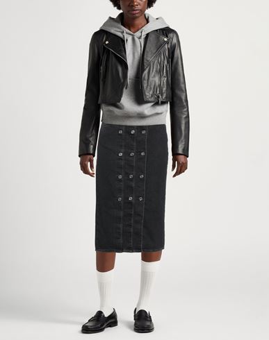 SANDRO Flared Denim Skirt
