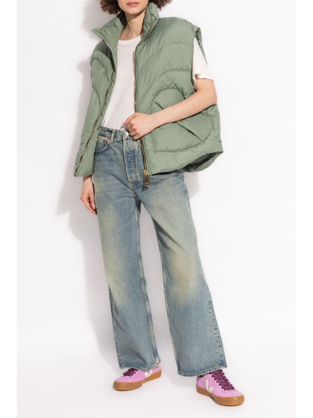 KHRISJOY Khrisjoy High-Neck Vest Jacket