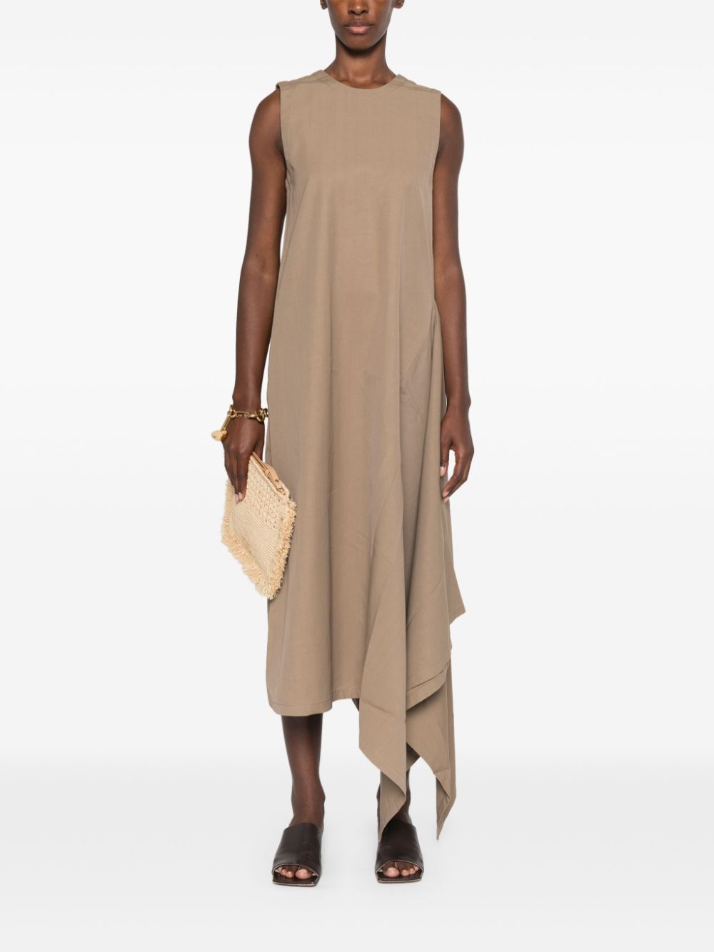 UMA WANG Uma Wang V-Back Draped Dress