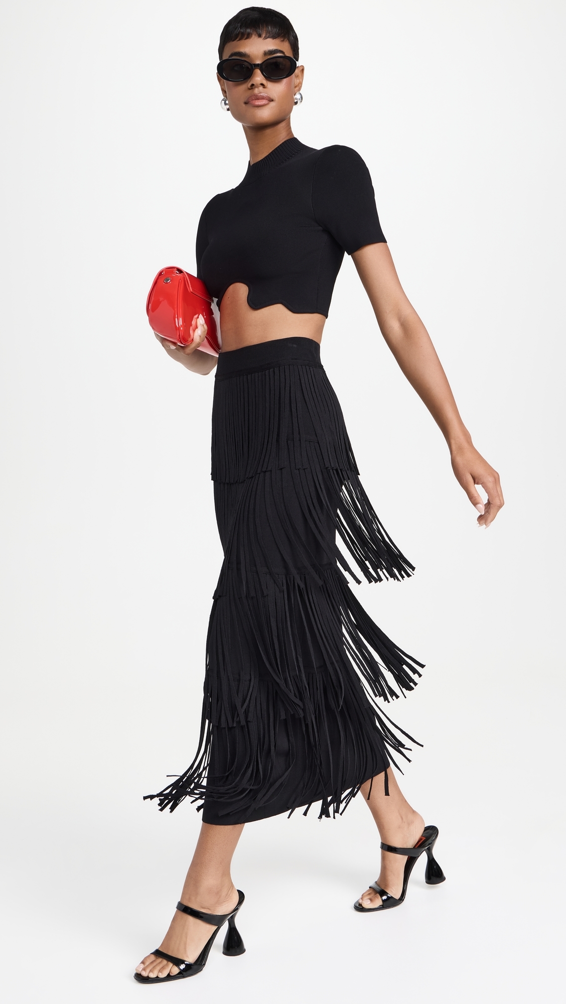 SIMONMILLER SIMONMILLER Za Za Knit Fringe Skirt