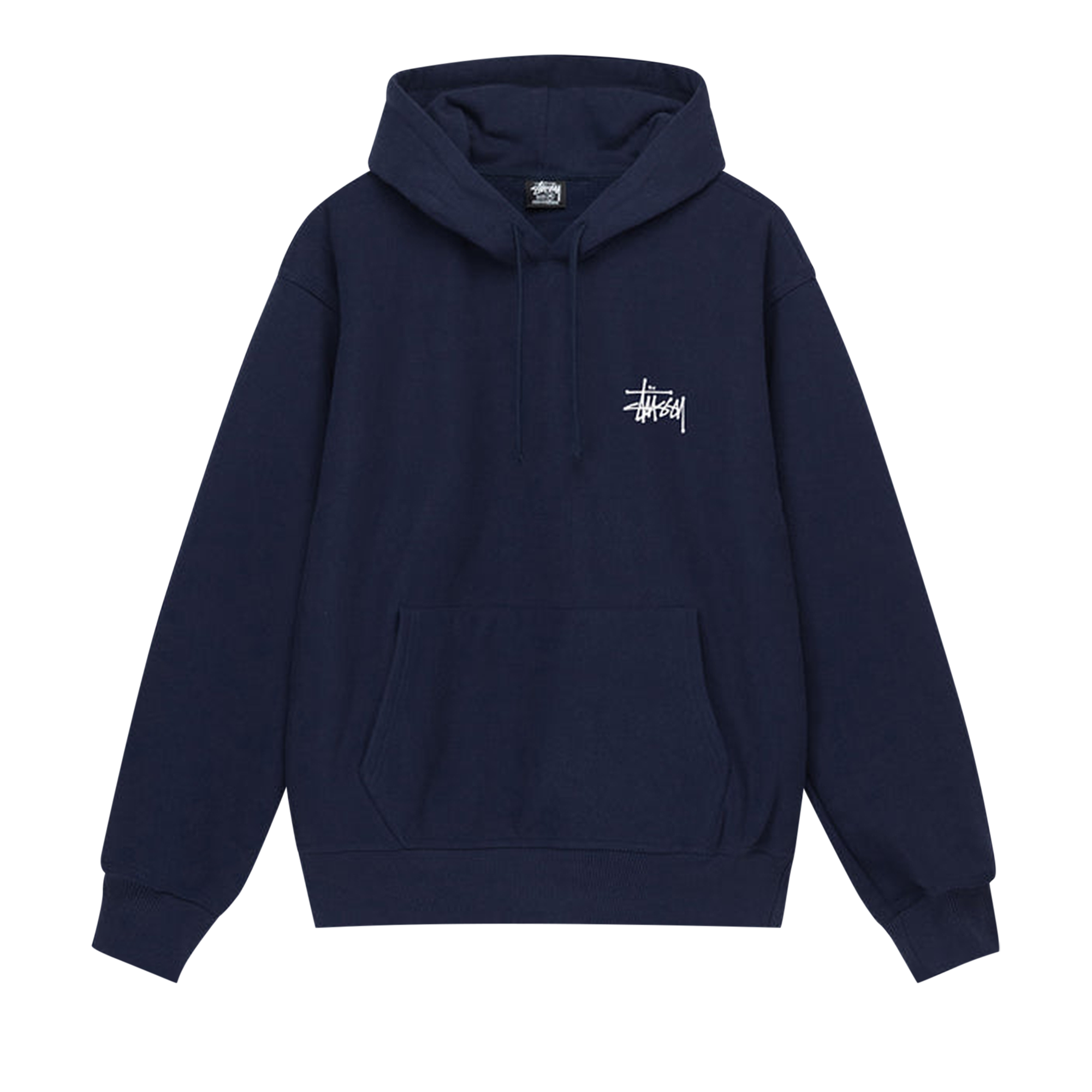 StüSsy Basic Zip Hoodie 'Navy - Blue | Editorialist