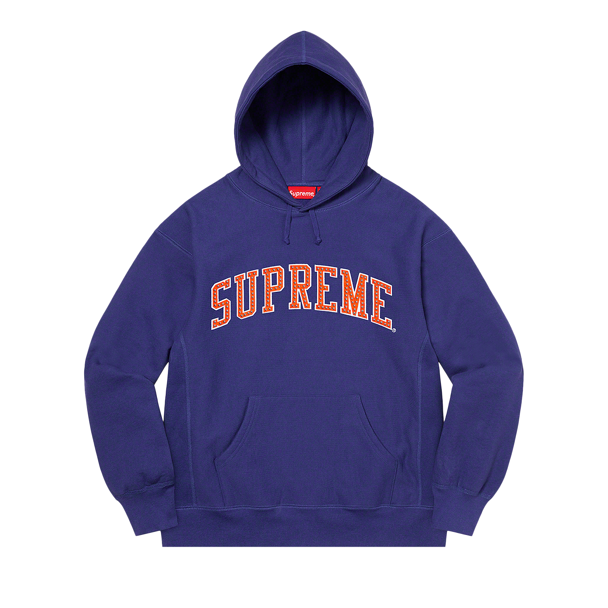 Supreme Glitter Arc Hooded Sweatshirt - Grey | Editorialist