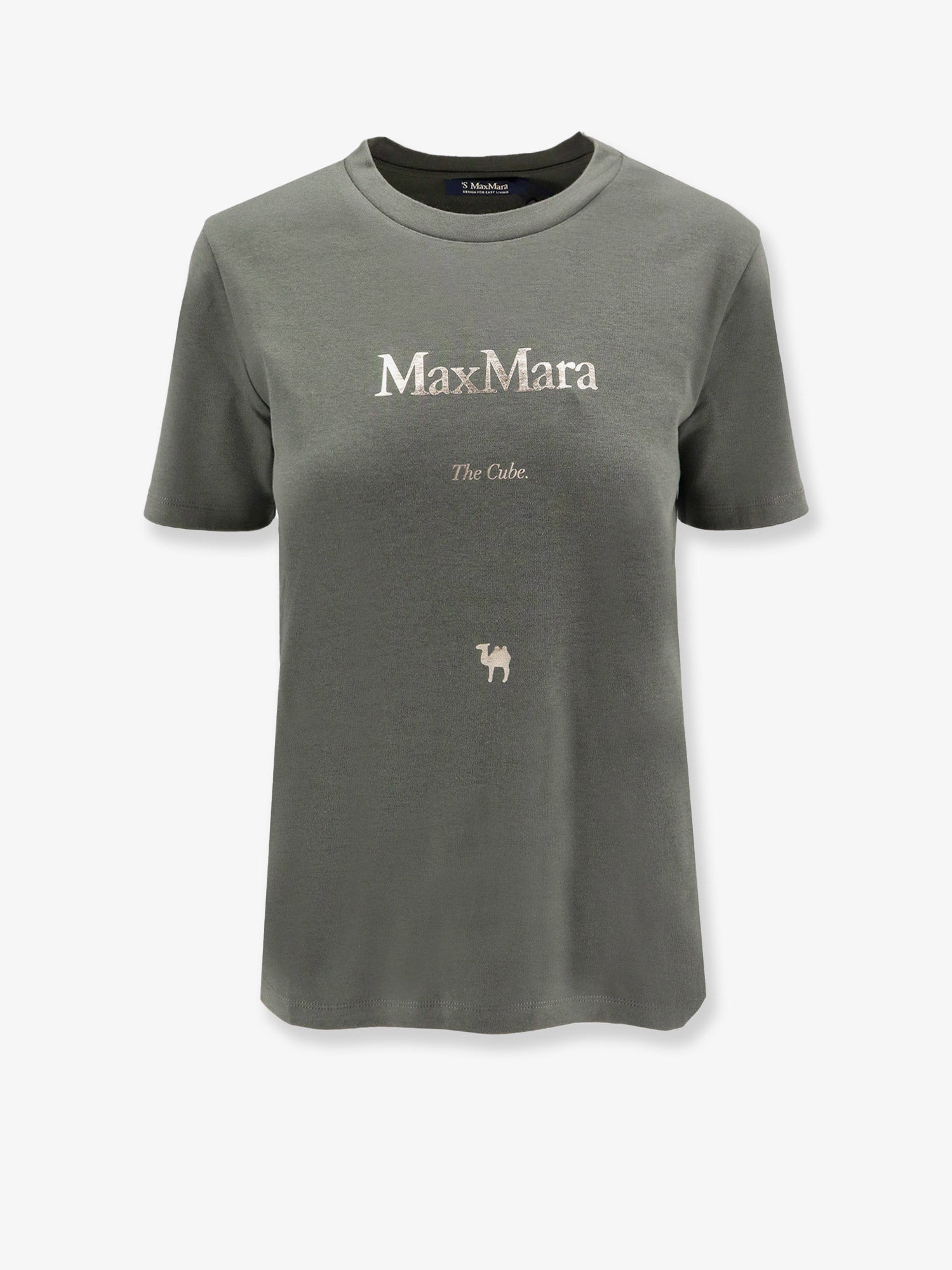 Max Mara Cotton Logo T-Shirt In Beige - 36% Off | Editorialist