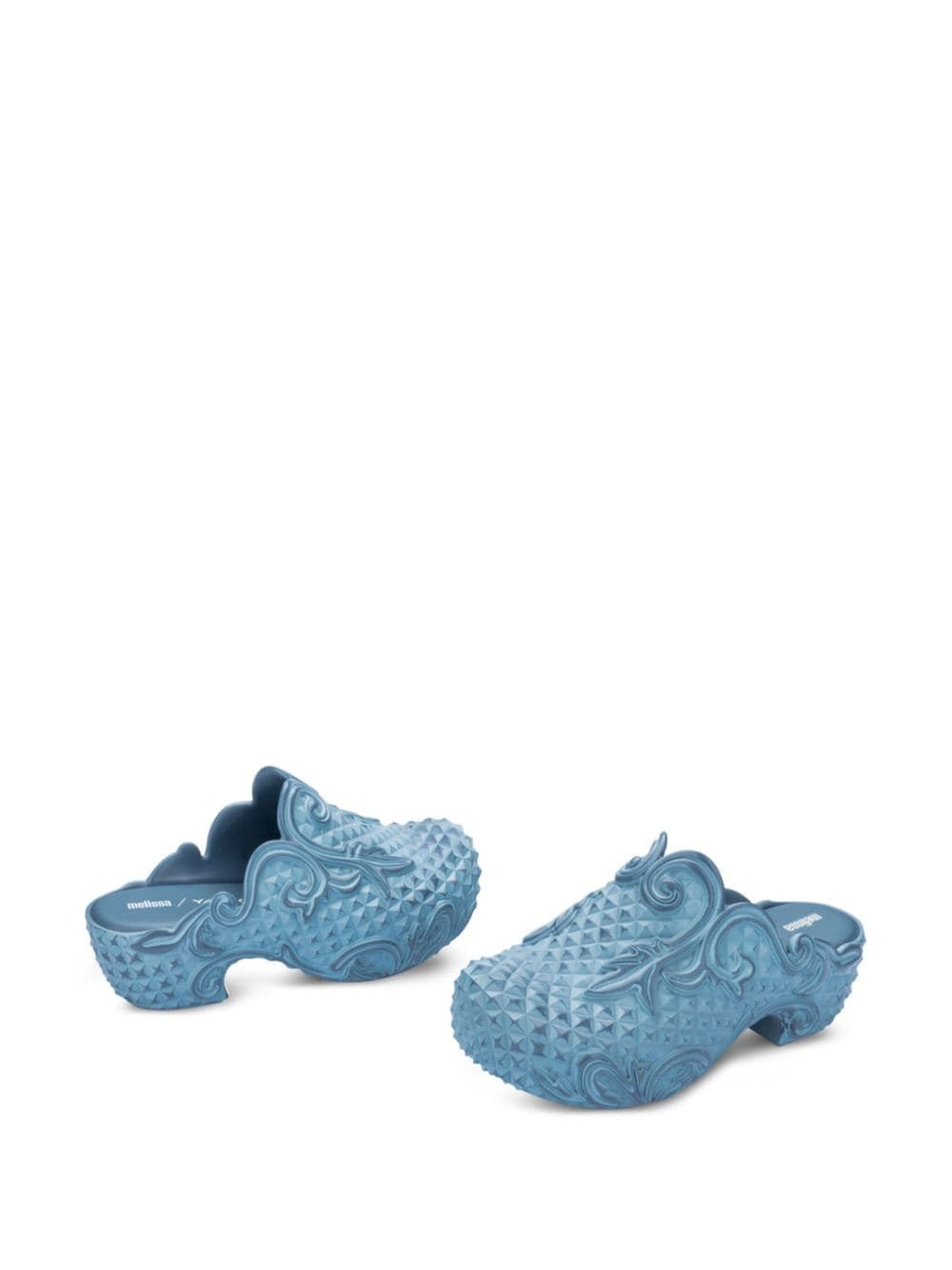 Y/Project X Melissa Court Clogs - Blue | Editorialist