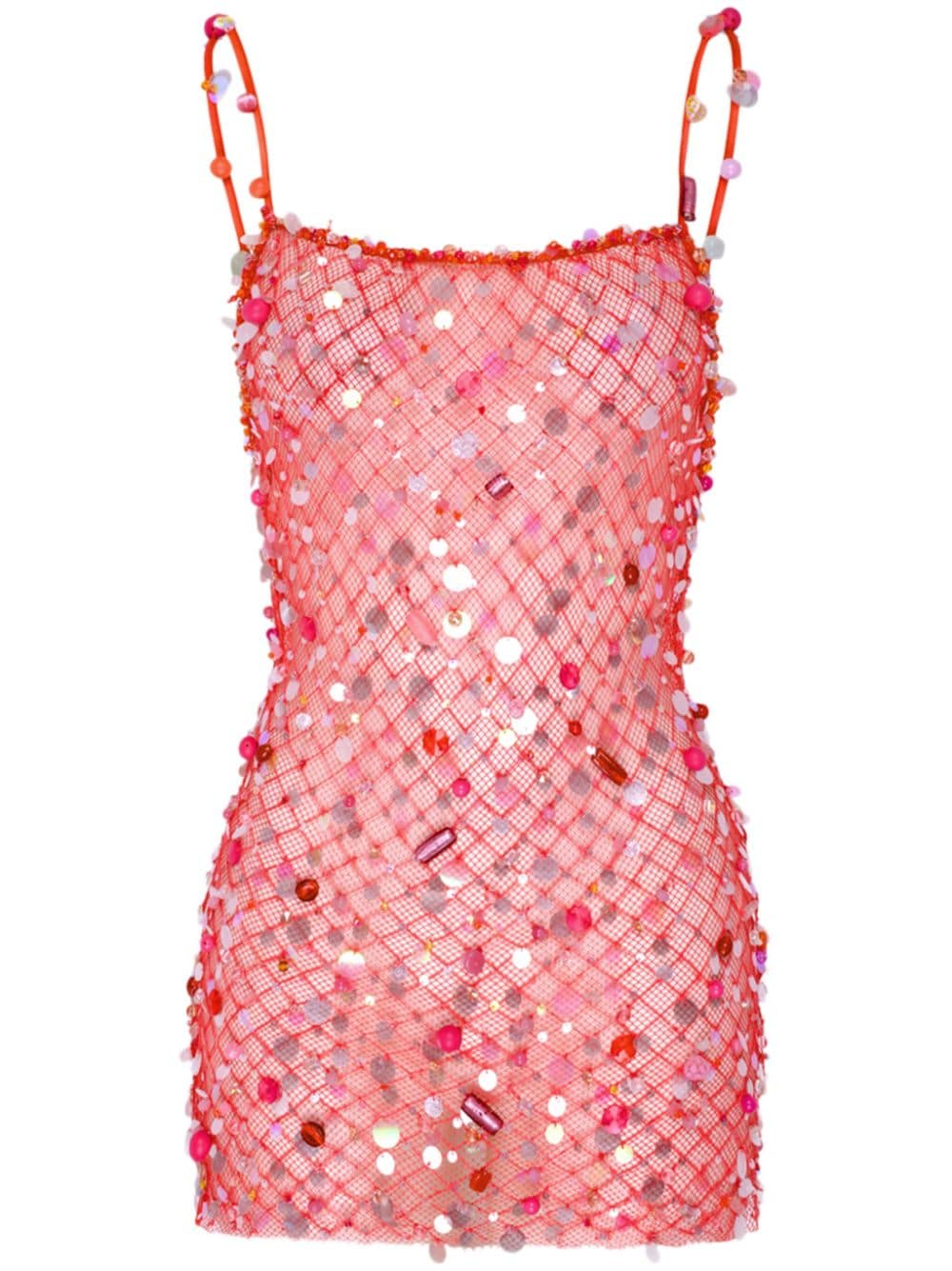 Roberta Einer Fishnet Mini Dress In Pink - 24% Off | Editorialist