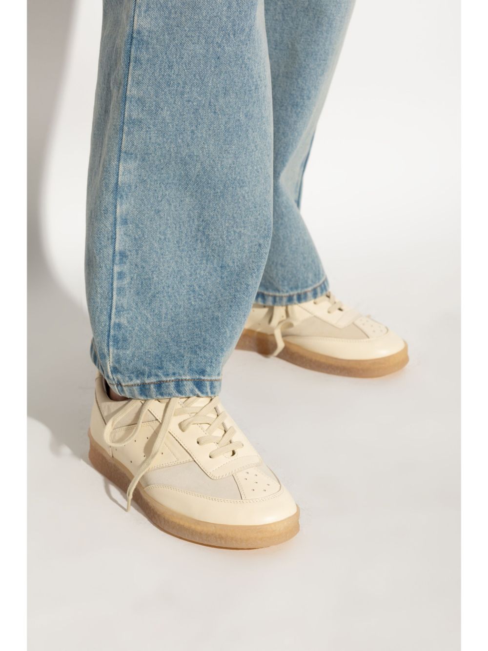 MAISON MARGIELA MM6 Maison Margiela Panelled Low-Top Trainers