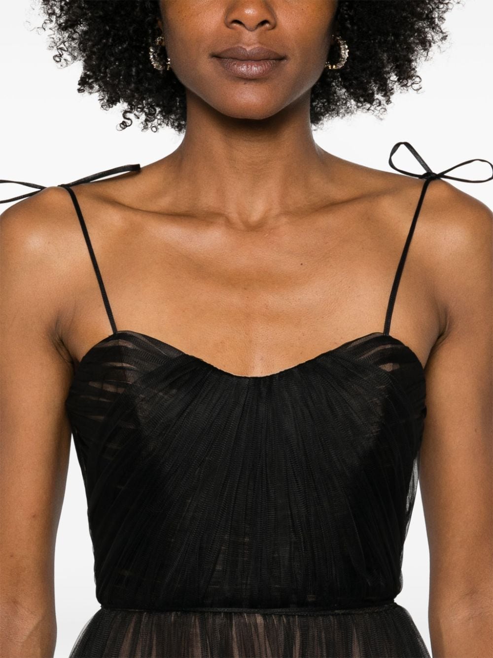 Ana Radu Tulle Maxi Dress - Black | Editorialist