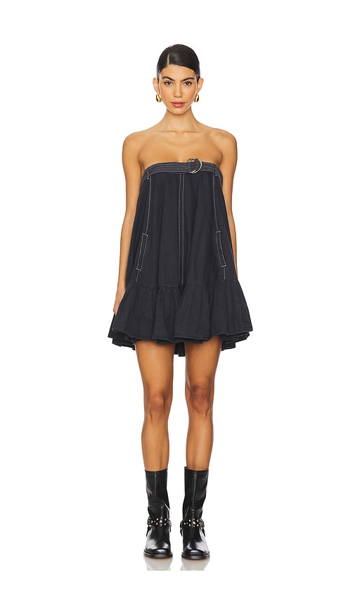 bali flora mini dress in black combo Free People Bali Flora Mini
