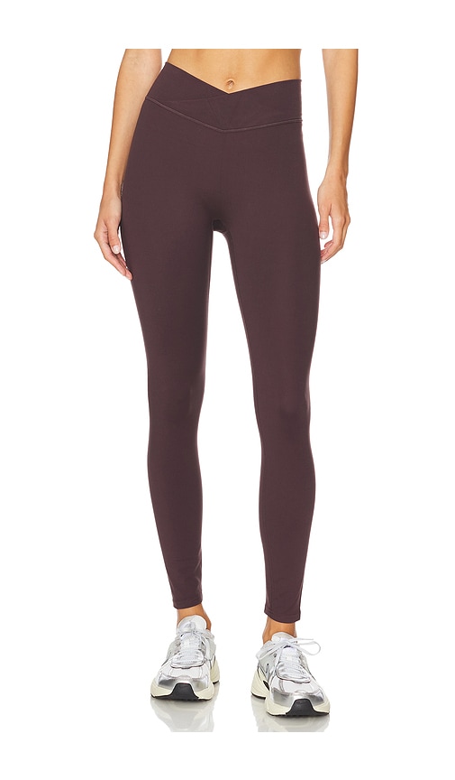 437 437 the v legging in brown.