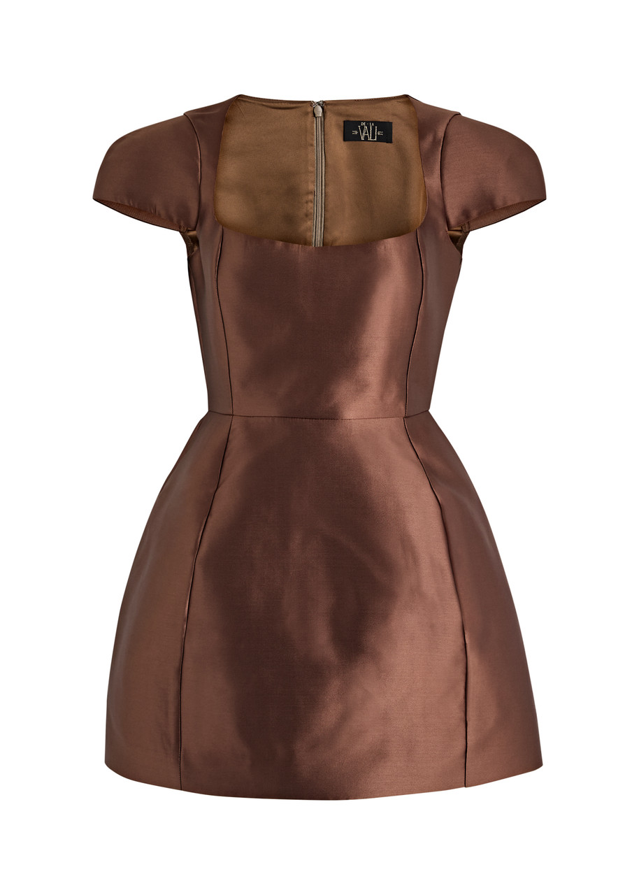 green emerald velvet dress Samantha Mini Dress