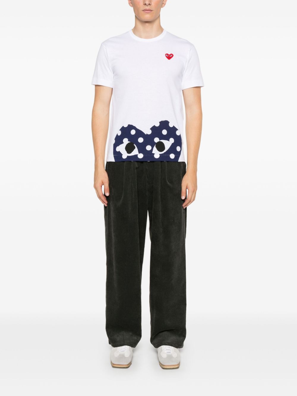 PLAY COMME DES GARCON Comme Des Garçons Play Heart-Patch T-Shirt