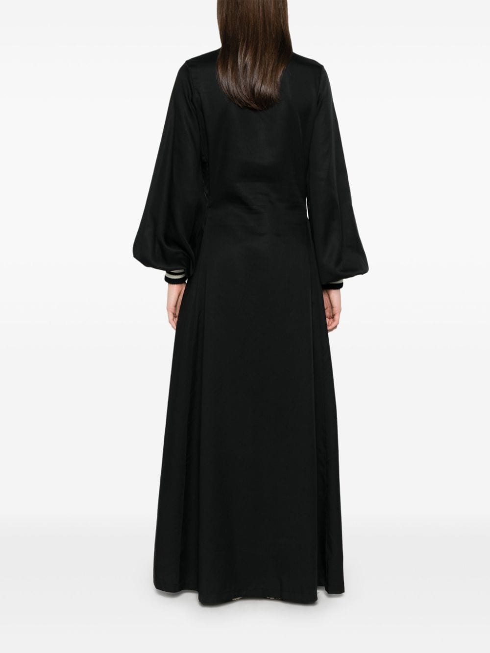 Adidas Satin Maxi Dress - Black | Editorialist