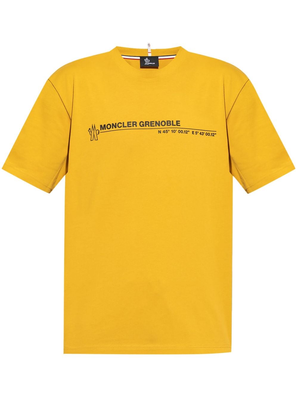 MONCLER スキーヤーワッペン Tシャツ イエロー XL Moncler Logo T-Shirt - Yellow | Editorialist