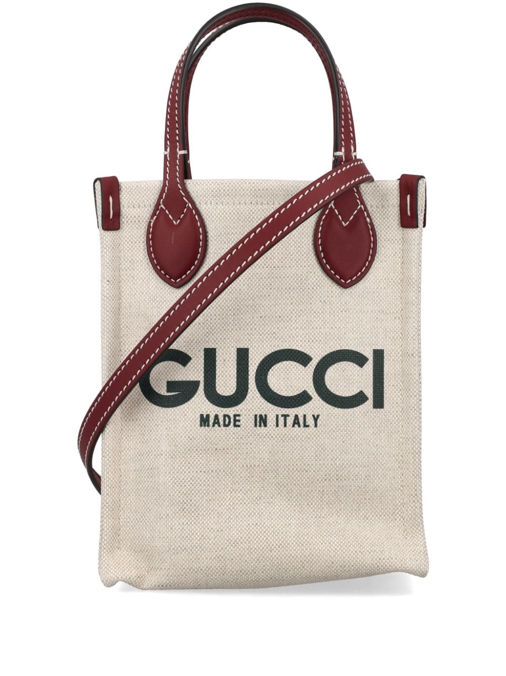 Gucci Logo-Print Tote Bag - Neutrals | Editorialist
