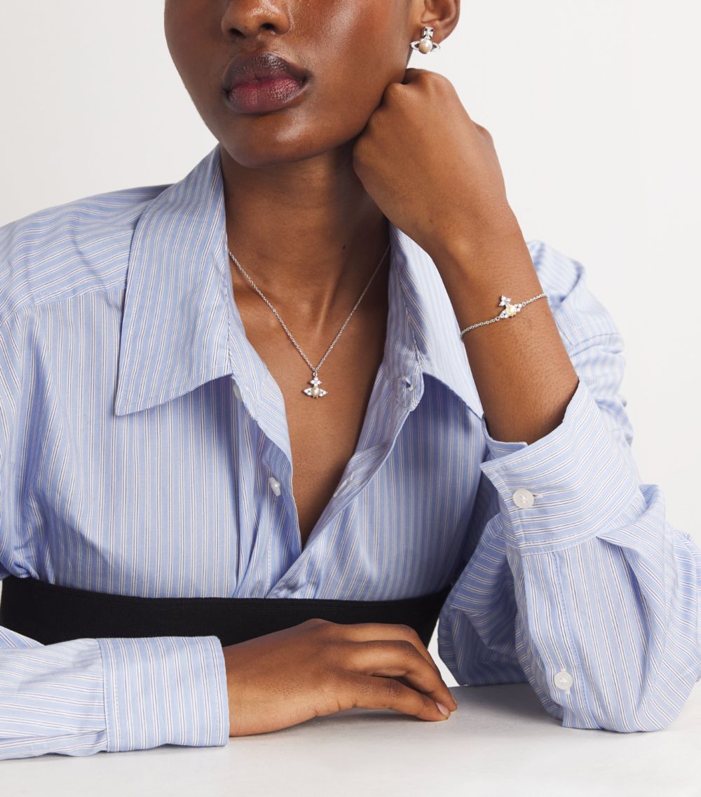 Vivienne Westwood Embellished Feodora Bracelet - Silver | Editorialist