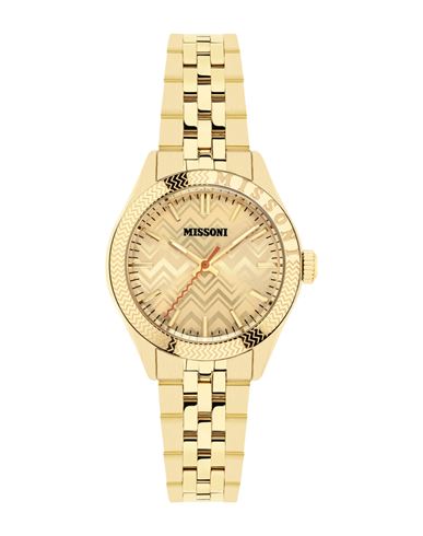 Missoni Gold Tone Logo Pattern Bracelet Watch Missoni Zigzag Bracelet 36mm - Gold - 15% Off | Editorialist main image 2